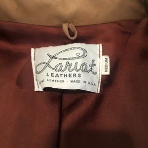 lariat | Jackets & Coats | Vtg Lariat Western Leather Fringe Jacket ...